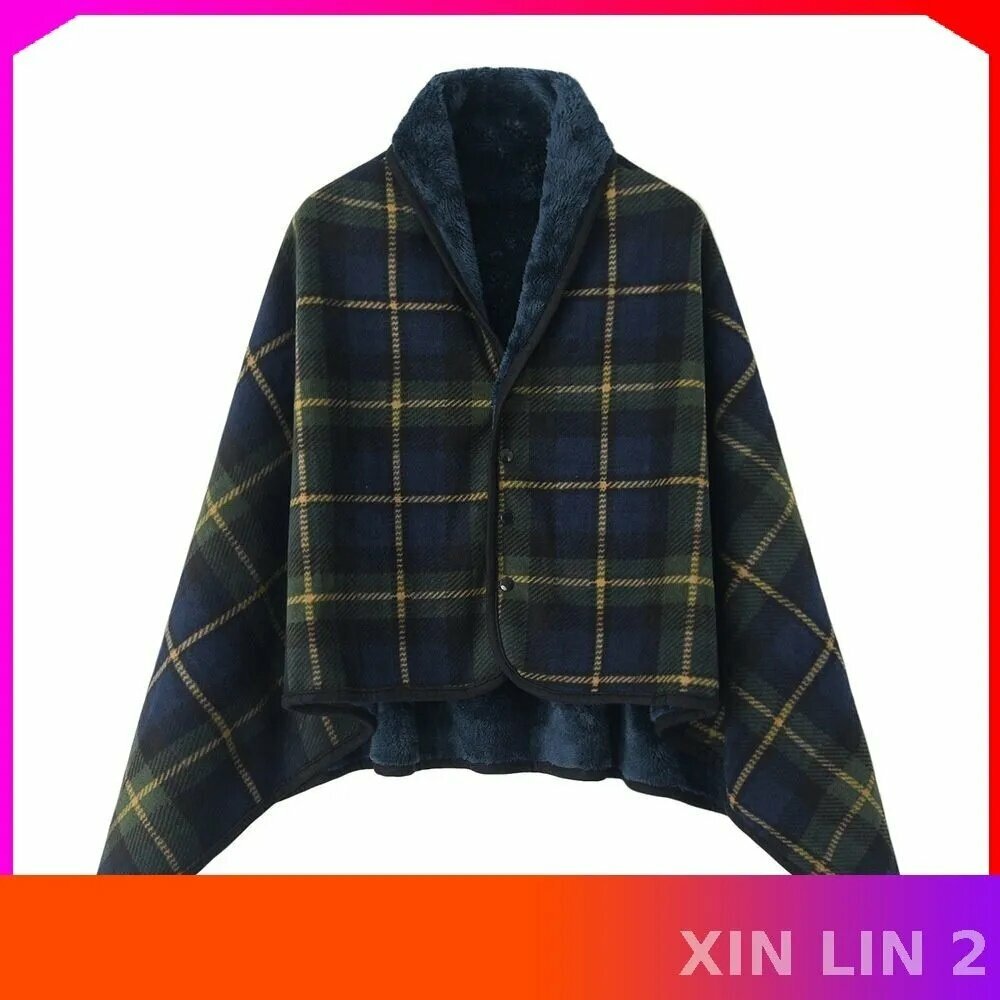 Плед плюшевый, пончо , Полиэстер FR, 130 см х 80 см