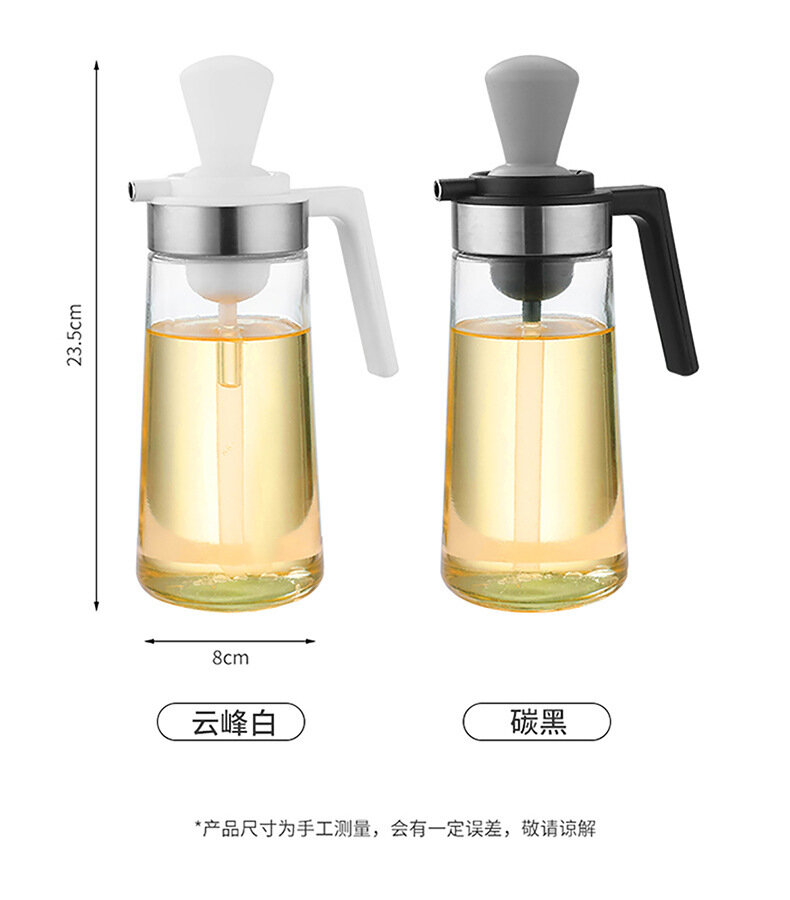 Бутылка для масла с кисточкой для домашнего использования, бутылка для соевого соуса, интегрированная бутылка для масла с кисточкой, стеклянная масленка для кухни с кисточкой