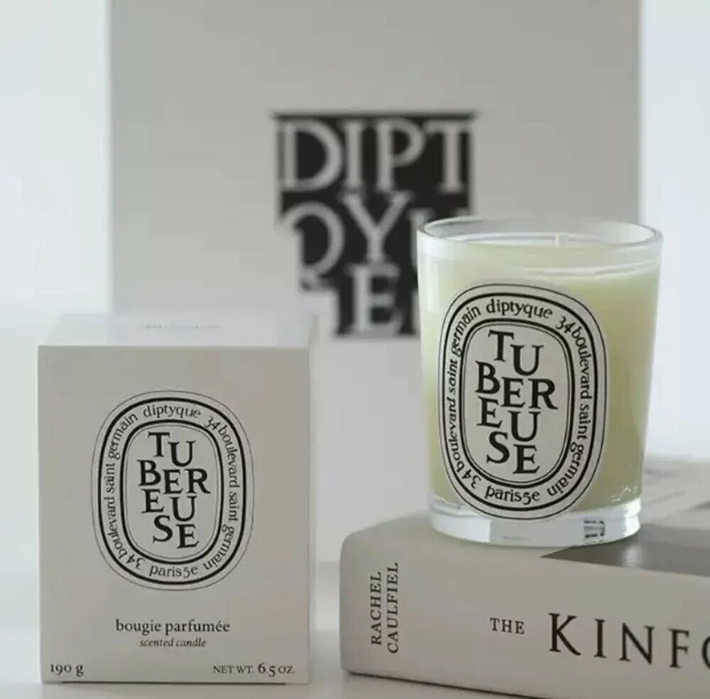 Diptyque Свеча ароматическая "Tubereuse", 80 см, 1 шт