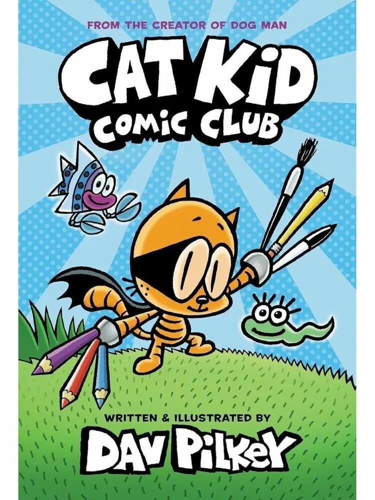 Cat Kid Comic Club детская книга-комикс на английском языке