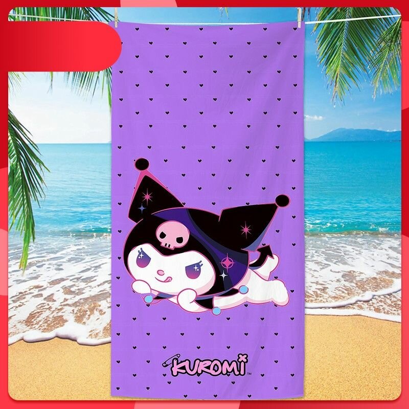 Пляжные полотенца, Полотенце для ванной, Микрофибра, 80x130 см, Многоцветный-Куломи