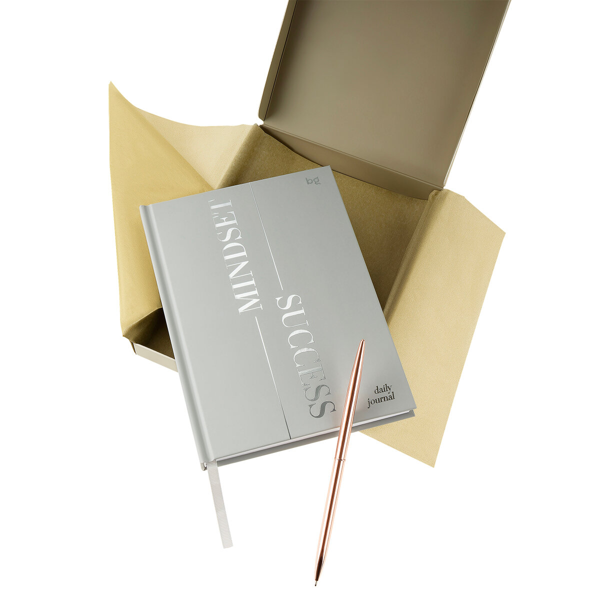 Ежедневник недатированный А5, 136л, 7БЦ, BG "Mindset. Mineral", отд. фольгой 3D, soft touch, в подарочной коробке