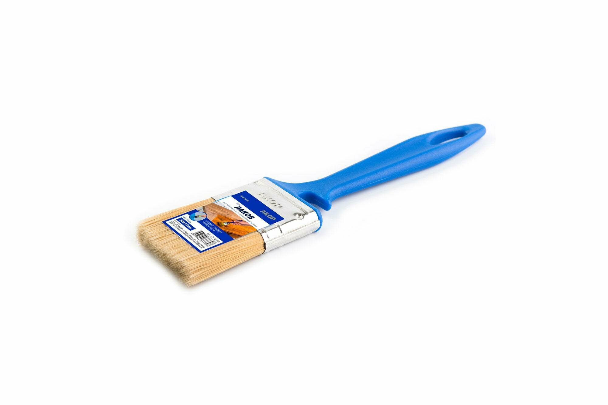 Кисть КФ 25Х12 натур ЩЕТ пласт РУЧ эмали мастер (10/80) акор