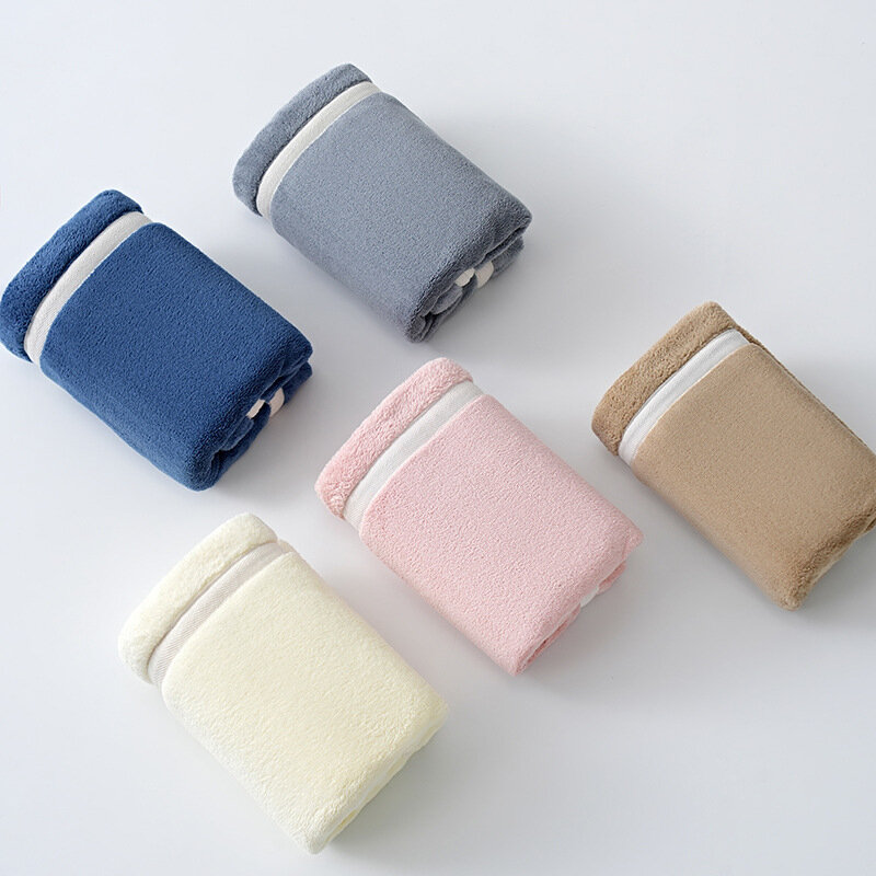 Коралловое бархатное полотенце 40*80 утолщение, полотенце для впитывания воды, сухое полотенце 1 случайный смешанный