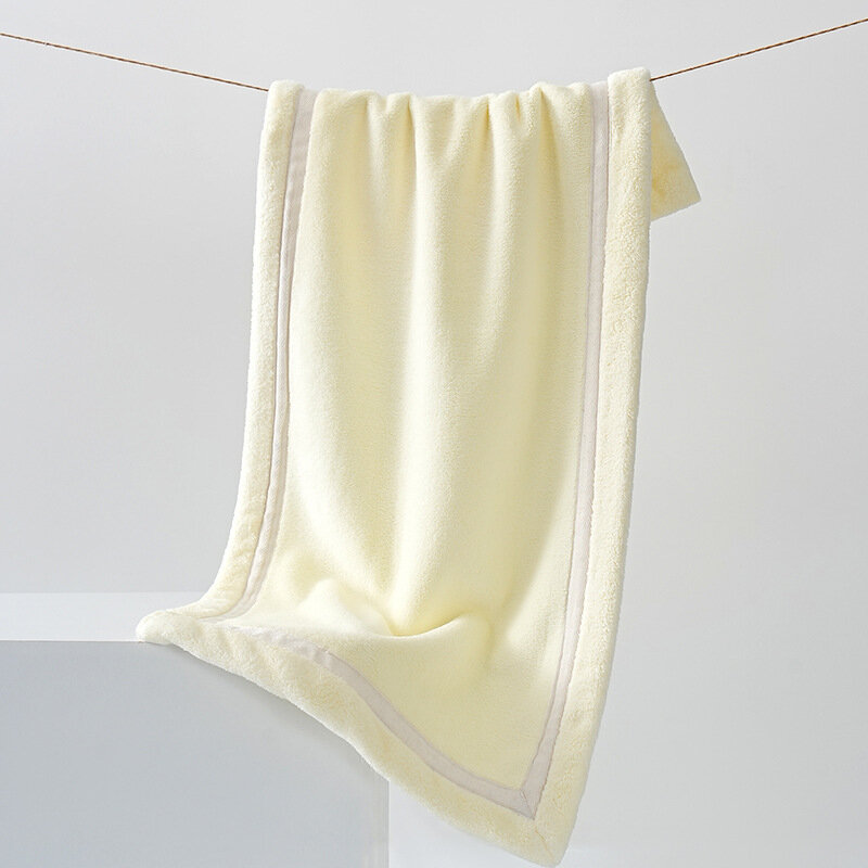 Коралловое бархатное полотенце 40*80 утолщение, полотенце для впитывания воды, сухое полотенце Белый цвет_Полотенце