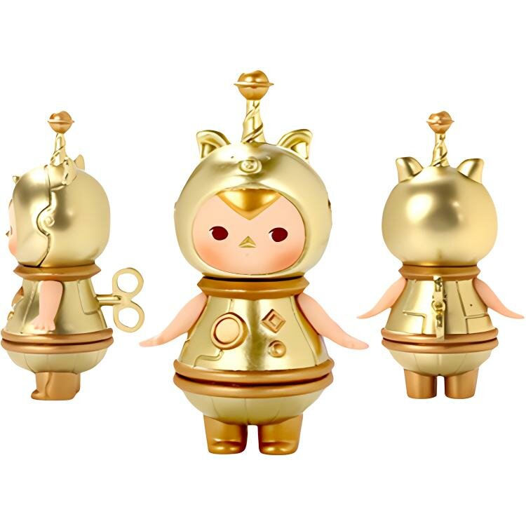 Фигурка унисекс POP MART Pucky 3 Pack Piglet Collection, Hidden Style-Golden Pig Robot