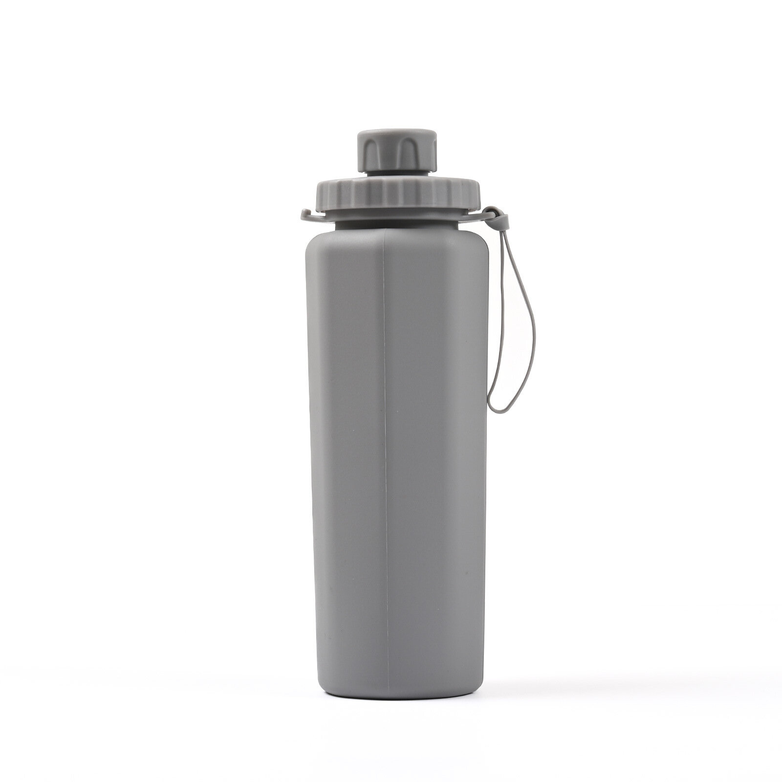 Силиконовая складная спортивная бутылка – BPA-free, 600 мл, термостойкая