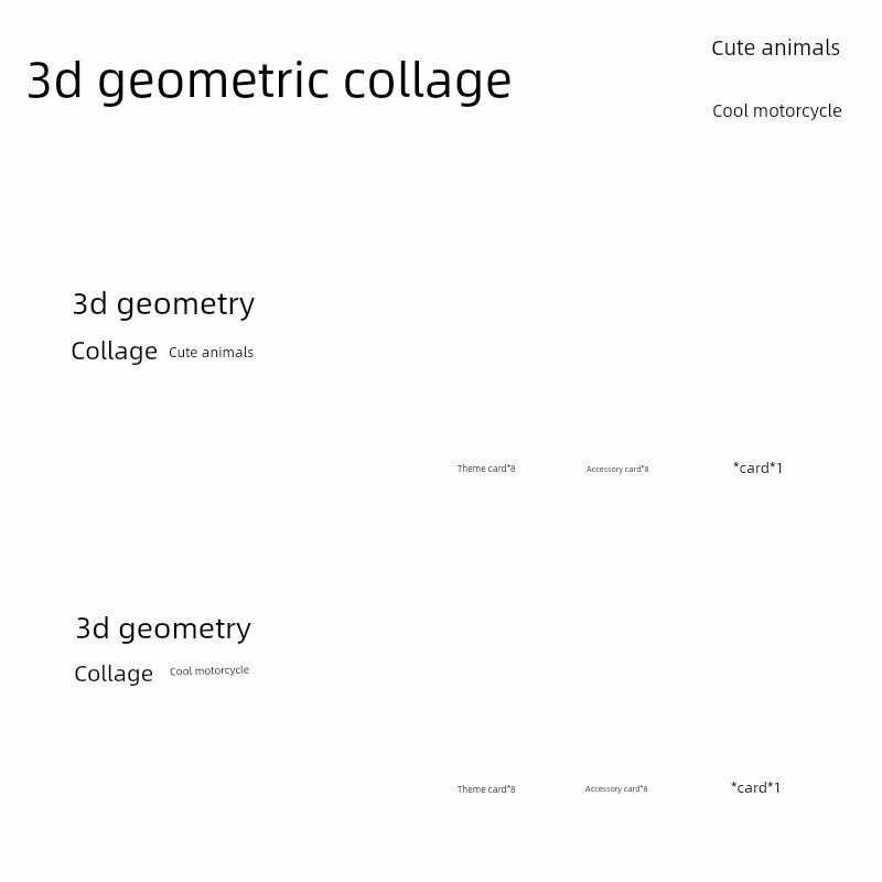 Детские 3D-геометрические коллажи, стерео-игрушки для развития концентрации внимания в детском саду, детские поделки