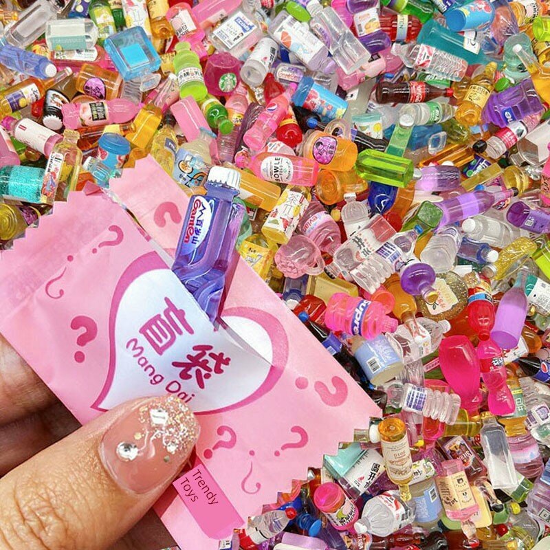 Мини-искусственная еда, детская маленькая кухня, игровой домик, игрушки, интернет-знаменитости, популярная миниатюрная