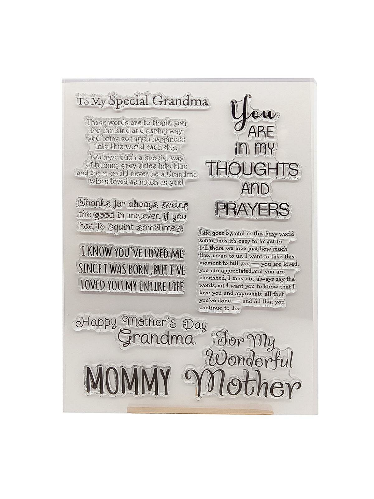 Прозрачные штампы Силиконовые открытки-штампы с узорами 3D-скрапбукинговые штампы