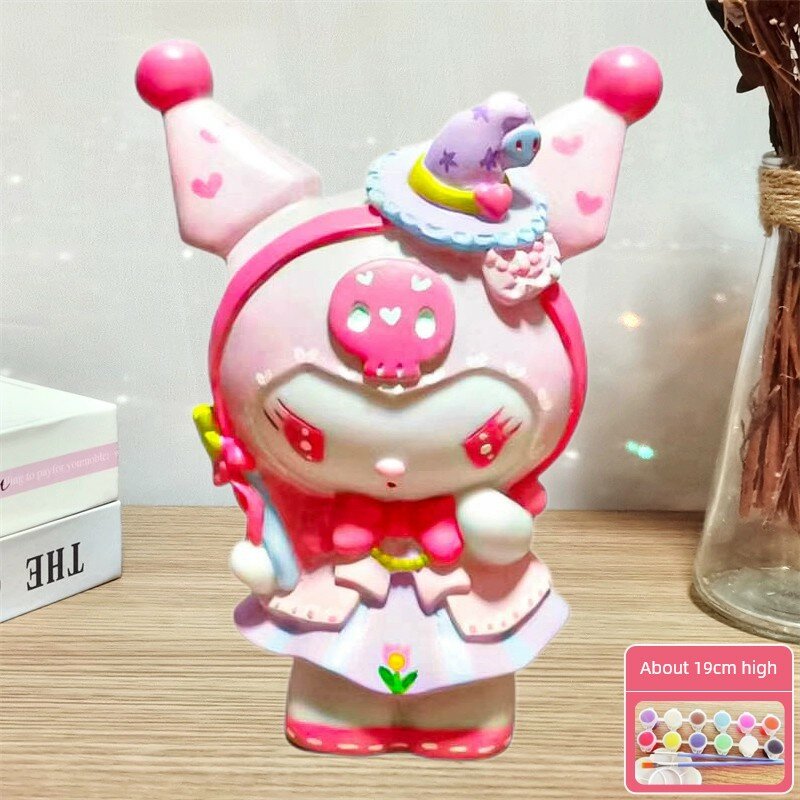 Набор для творчества: раскраска-гравюра Hello Kitty (без гипса), сделай сам, ручная роспись, игрушка для детей (TikTok)