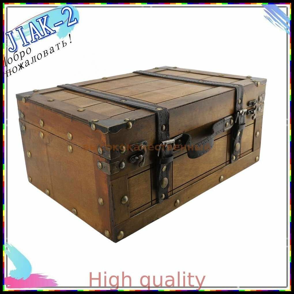 Самый популярный в 2026 годуДеревянный сундук в стиле ретро