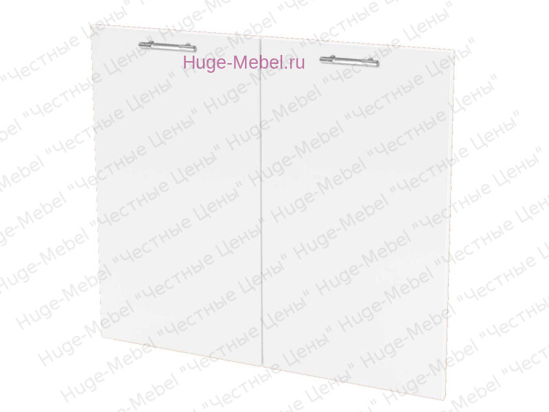 Кухонный фасад Ф-240 белый глянец (Ксения) Huge Mebel . Ширина 592 Высота 916. Кухонные фасады