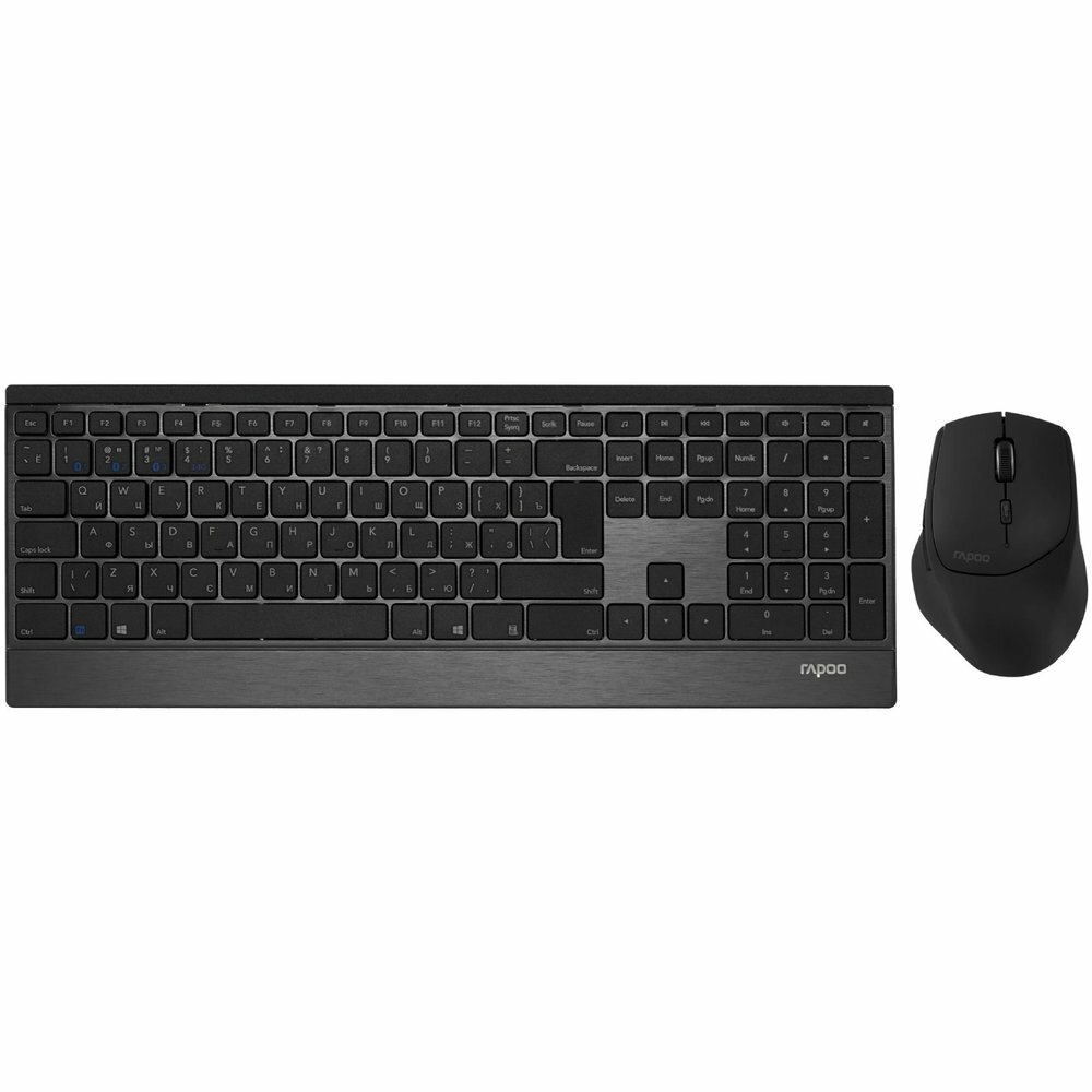 Комплект клавиатуры и мыши Rapoo 9500M-BL чёрный