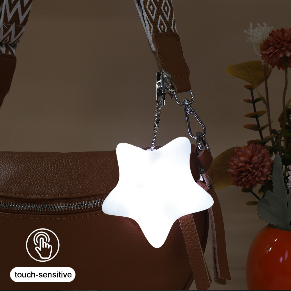 Светодиодный фонарик в форме сердца, 2 штуки, сенсорное включение, аккумулятор 120 мАч