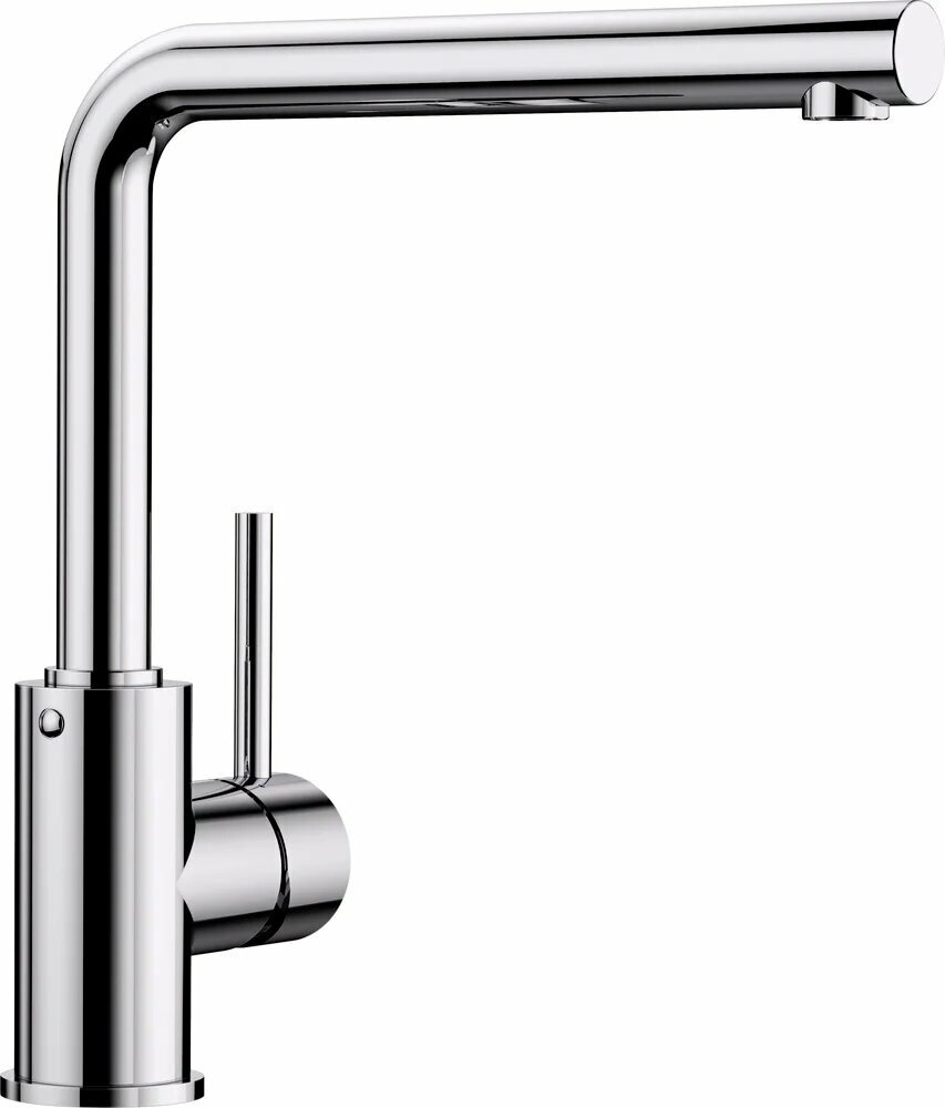 Смеситель для кухни Blanco Mila 524213 с поворотным изливом, хром, глянцевый, однорычажный, латунный, с керамическим картриджем
