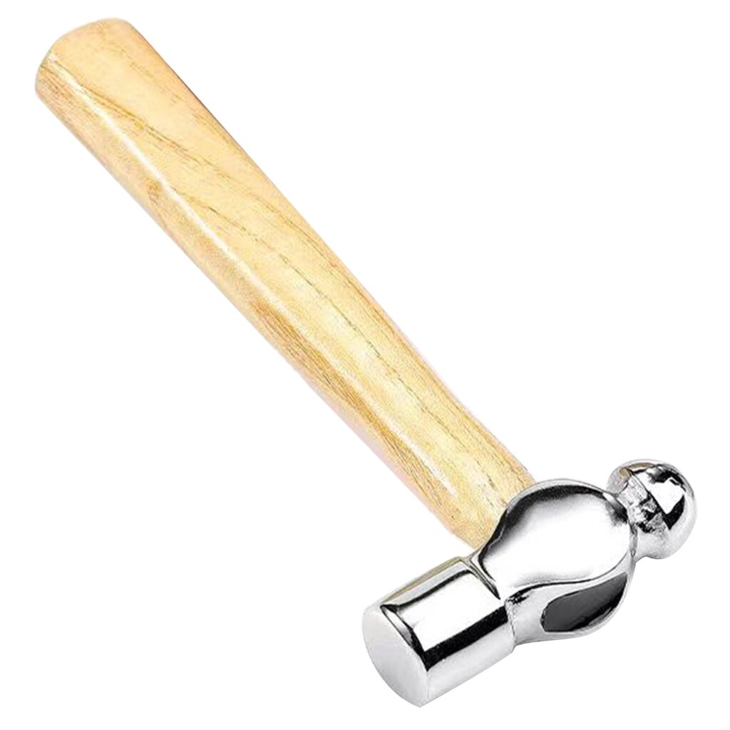 2 штуки мини-молотка с круглой головкой толщиной 0,25 П с деревянной ручкой