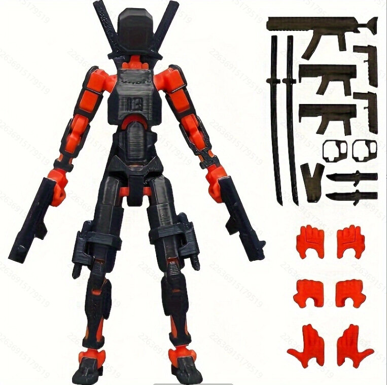 Кукла Lucky 13 с многосуставным механизмом, подвижная, 3D-печатная игрушка, 3-го поколения, DIY