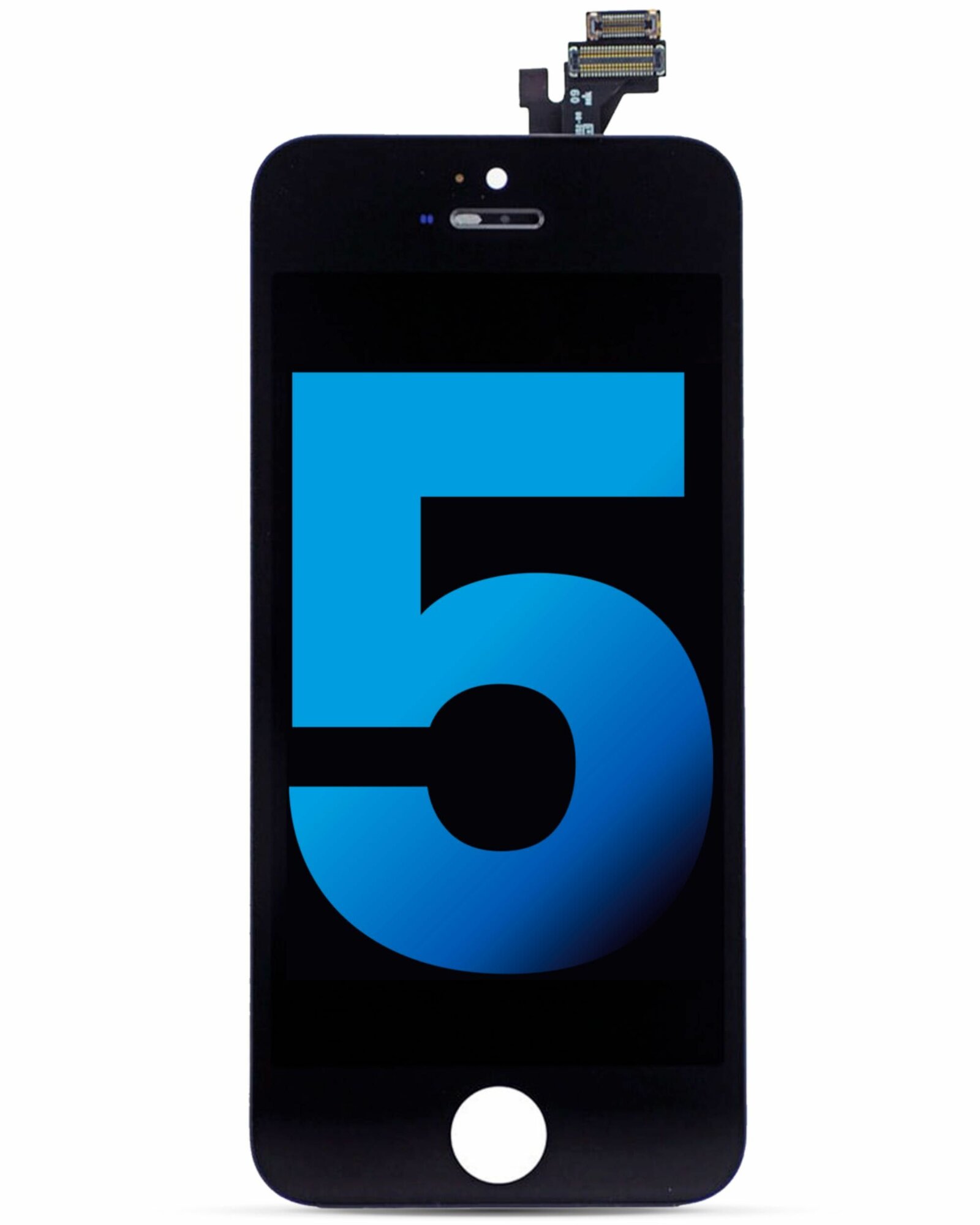 Дисплей (LCD) в сборе с сенсорным стеклом (тачскрин) iPhone 5 (Черный) REF