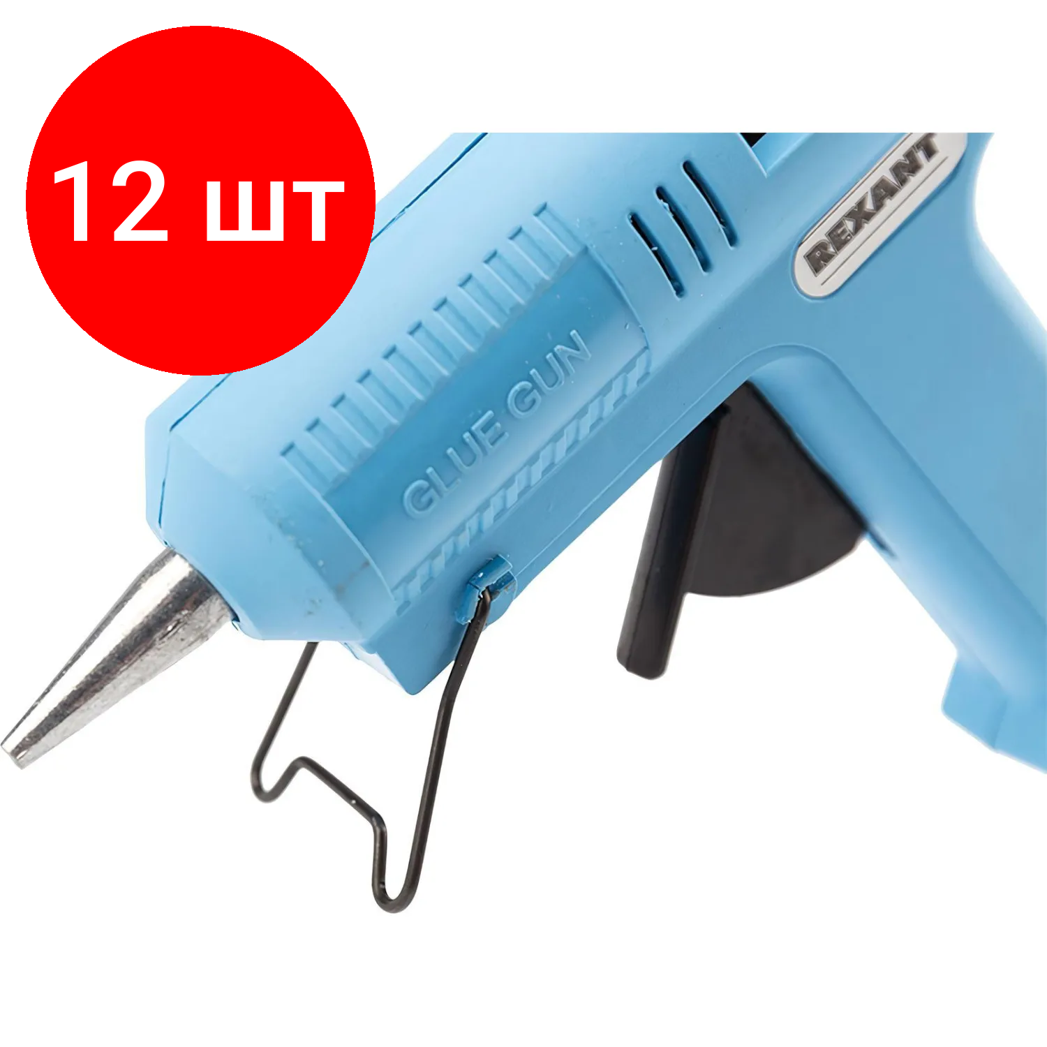 Комплект 12 штук, Пистолет клеевой 15 Вт 7 мм малый  REXANT (12-0113)