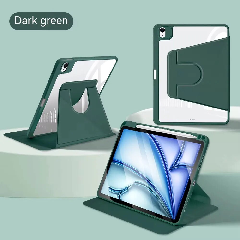 Чехол DANYCASE для iPad Air 5/4, iPad 10-го поколения, Темно-зеленый, iPad Air 13 M3, Dark green