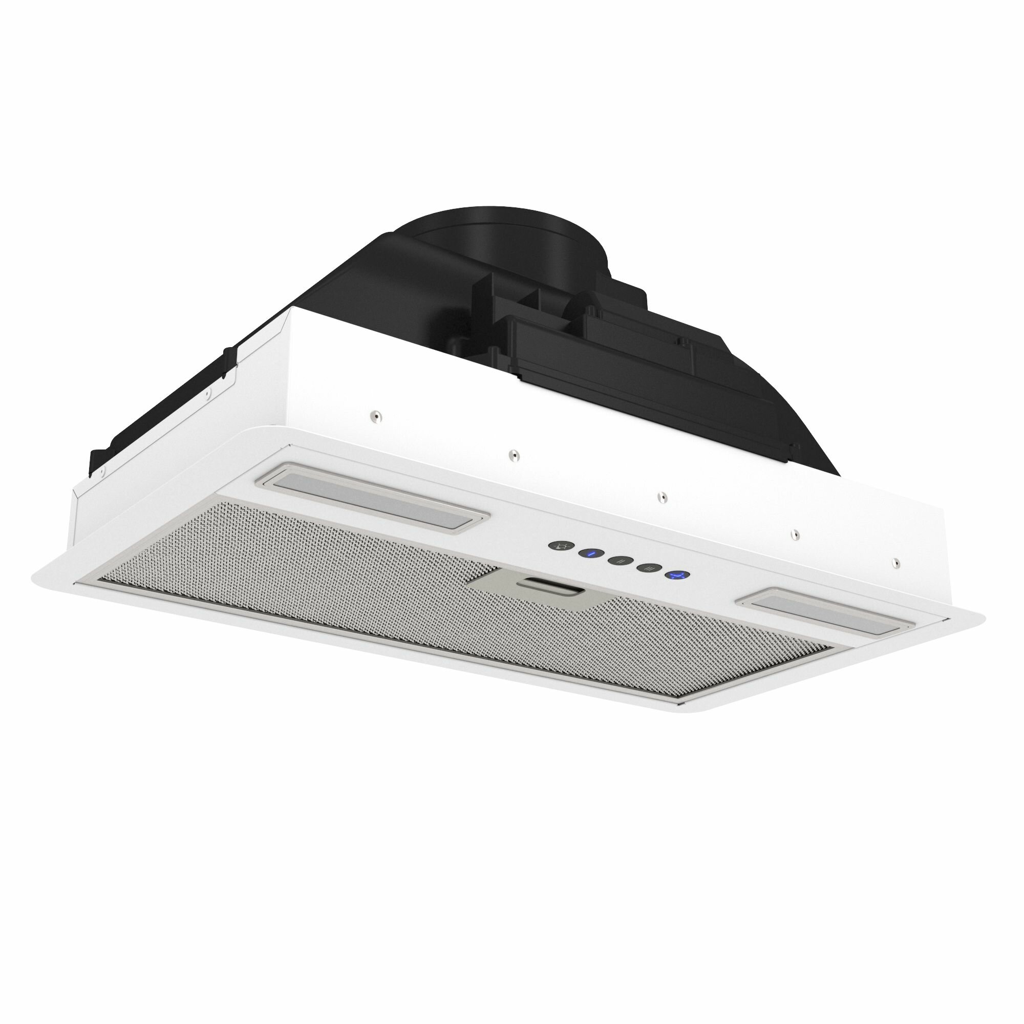 FRANKE FLICK 60 WH вытяжка встраиваемая, Цвет белый, Производительность 1000 м3/ч, Ширина шкафа 60 см, 3 скорости, LED освещение, Режимы отвода/рециркуляции, Таймер