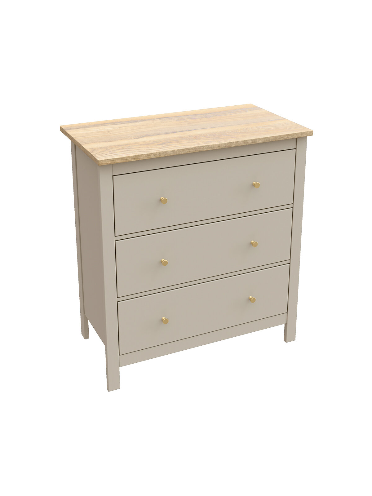 Комод с ящиками для одежды ГУД лакк Сага, 92х51х100 см, кашемир/ясень