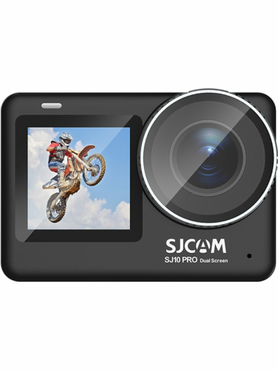 Экшн-камера SJCAM SJ10 PRO Dual Screen, 20 МП, 4K UHD, черная