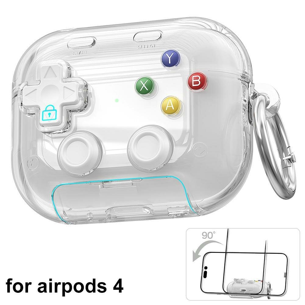 Чехол для AirPods антистресс, мягкий силиконовый прозрачный чехол с поплавком