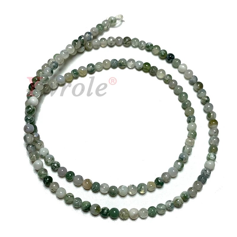 YWROLE Бусины из камня Лабрадорит Аметист Кварц 2 3 4 мм Изумрудный, 4mm about 91pcs, Tree agate