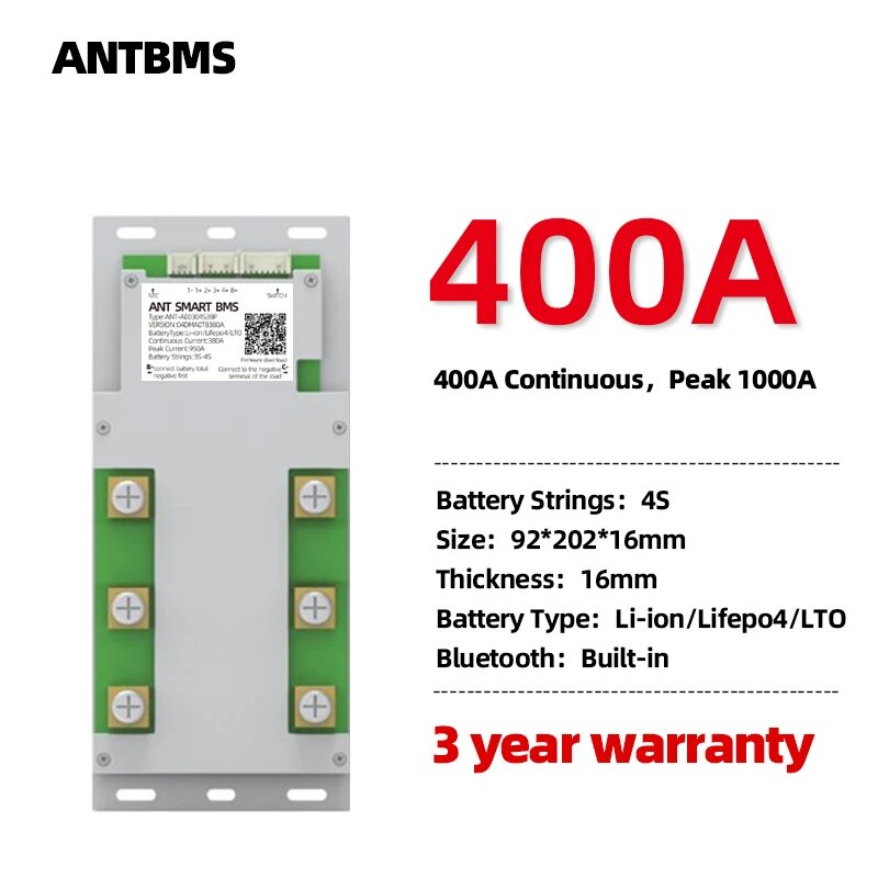 ANT BMS 4S 400A Батарея Li-ion/LiFePO4/LTO