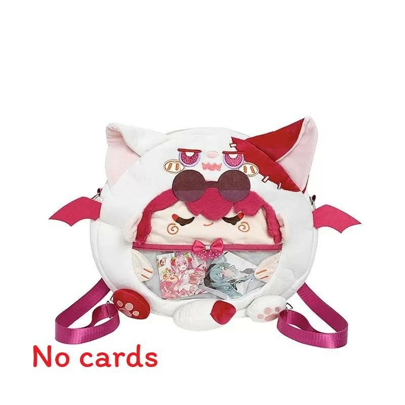 Genshin impact focalor water god plush messenger bag with lightweight material for casual outings kaffe