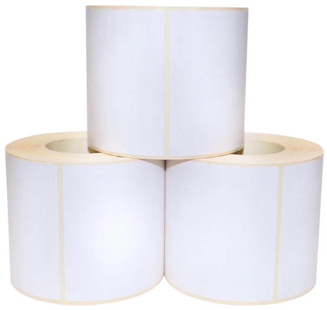 Термотрансферная этикетка STARLESS Coat Fich, 75x120мм, 3 рулона, 300шт для Ozon / Яндекс / СДЕК