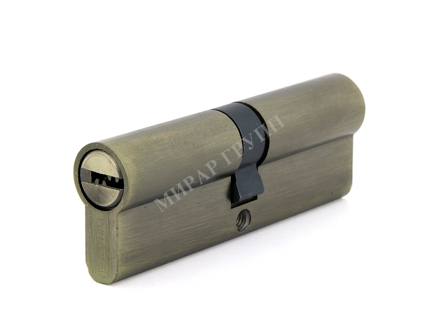 Цилиндровый механизм (личинка для корпусов замков, входных и межкомнатных) Palladium (Китай) ключ-ключ серии ZN античная бронза 45/45