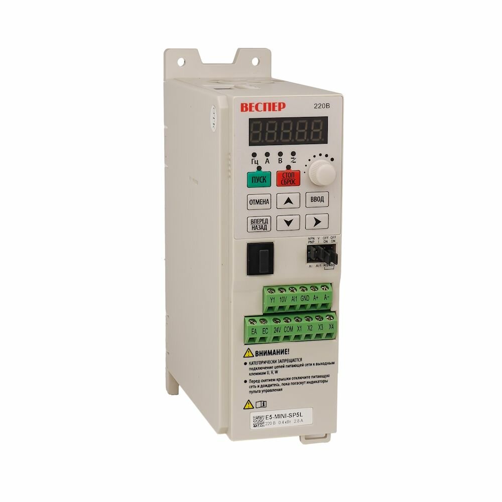 Преобразователь частоты веспер E5-MINI-SP5L 0,4кВт 220В VSP5439
