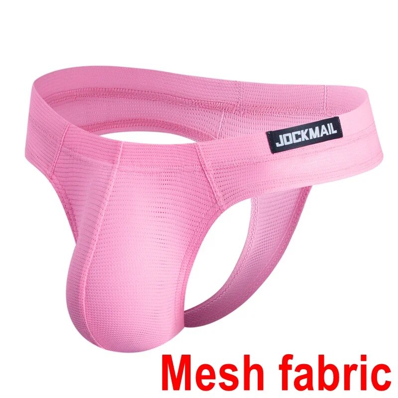 Мужские стринги Jockmail из нейлона Розовый, М, 296pink