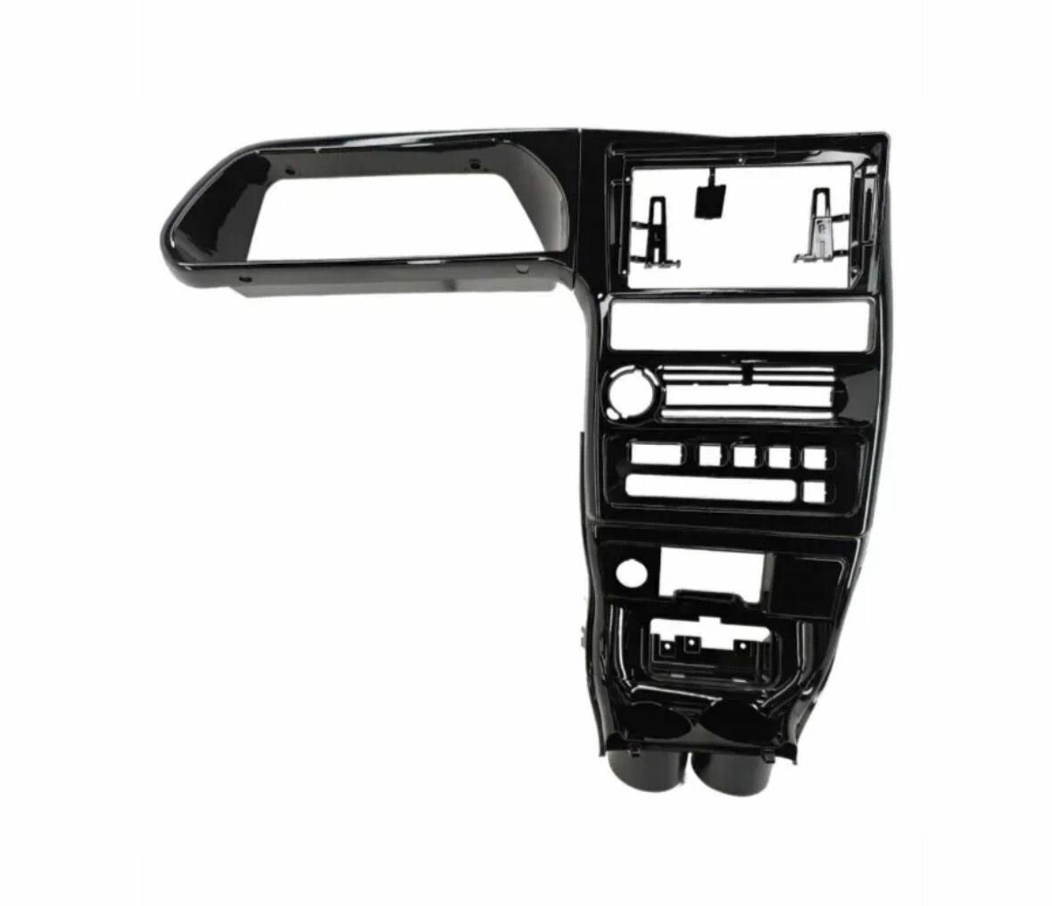 Консоль-рамка на ВАЗ 2114 под андроид 9 дюймов (полностью черный глянец)