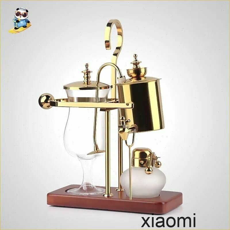 Кофеварка Бельгийский кофейник с сифоном, золотой