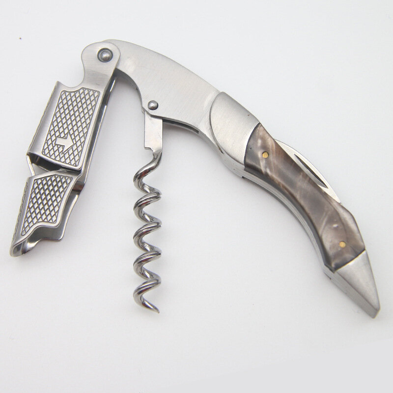 Многофункциональный бестселлер: открывалка для красного вина, открывалка для бутылок из нержавеющей стали, открывалка для вина, открывалка для пива с деревянной ручкой