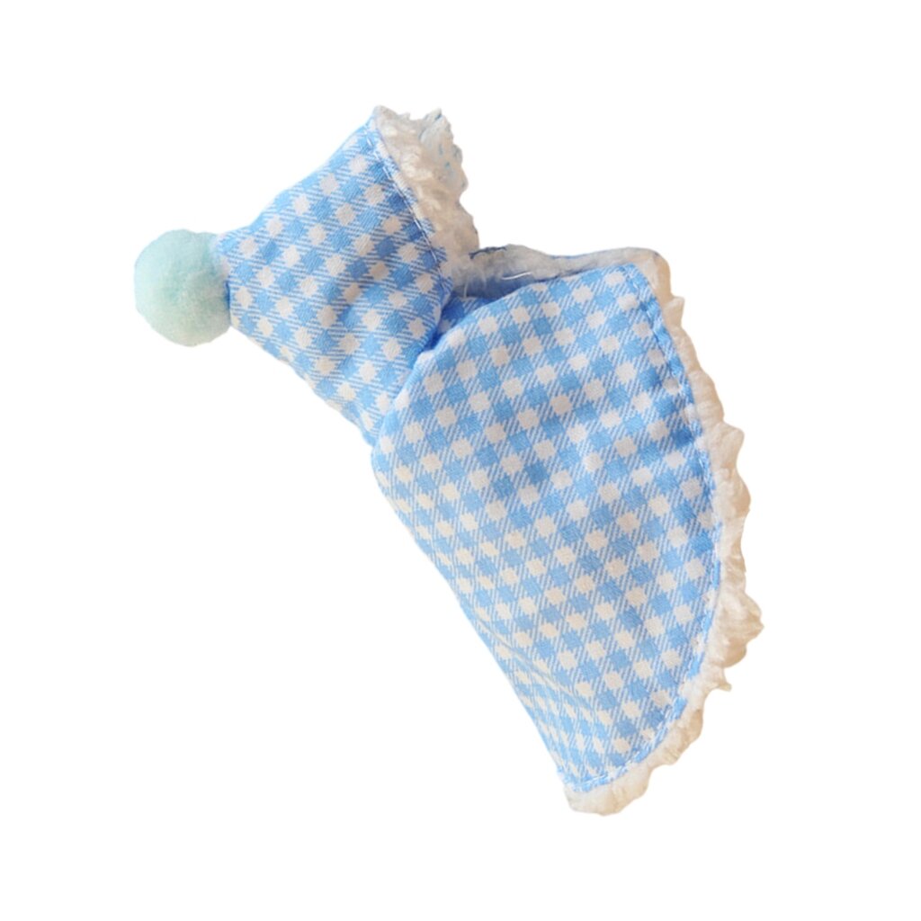 Клетчатый плащ для птиц-синий-L