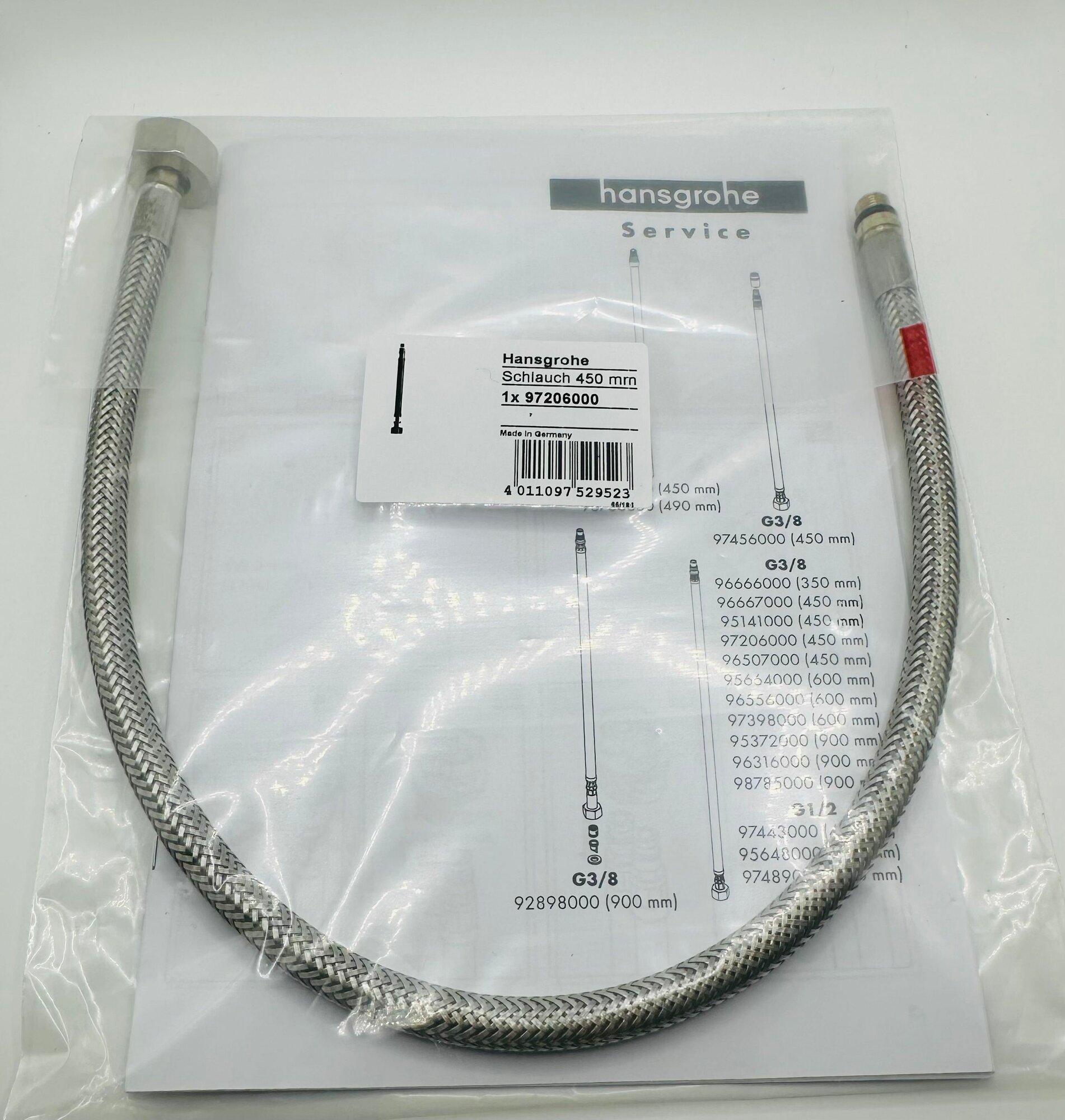 Гибкая подводка 450 мм Hansgrohe 97206000