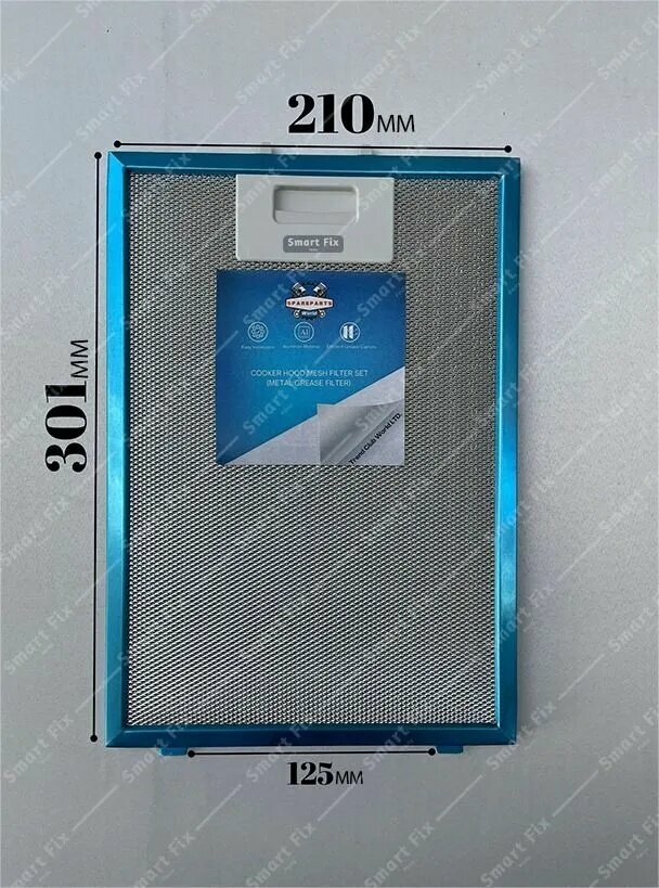 2 шт. 210x301 мм, Совместимый масляный фильтр аспиратора вытяжки, 21x30,1 см