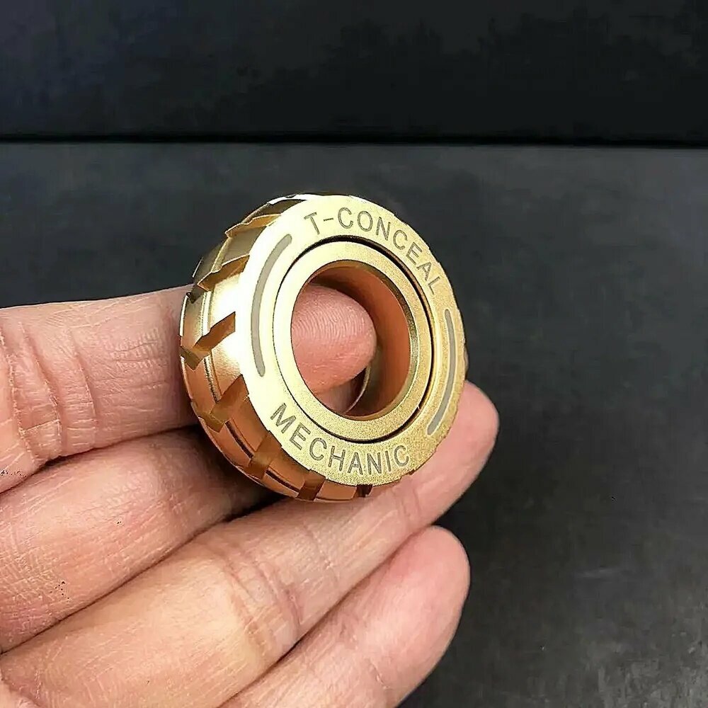 EDC коллекционное издание кольца для пальцев в форме сегмента колеса - игрушка для антистресса, фиджет-слайдер в подарок, сдвг
