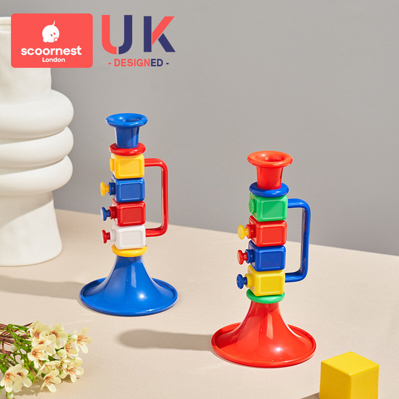 Маленькая трубка для детей, игрушка для младенцев, музыкальный инструмент для детей 0-3 лет, 1 свисток, губная гармошка, 2