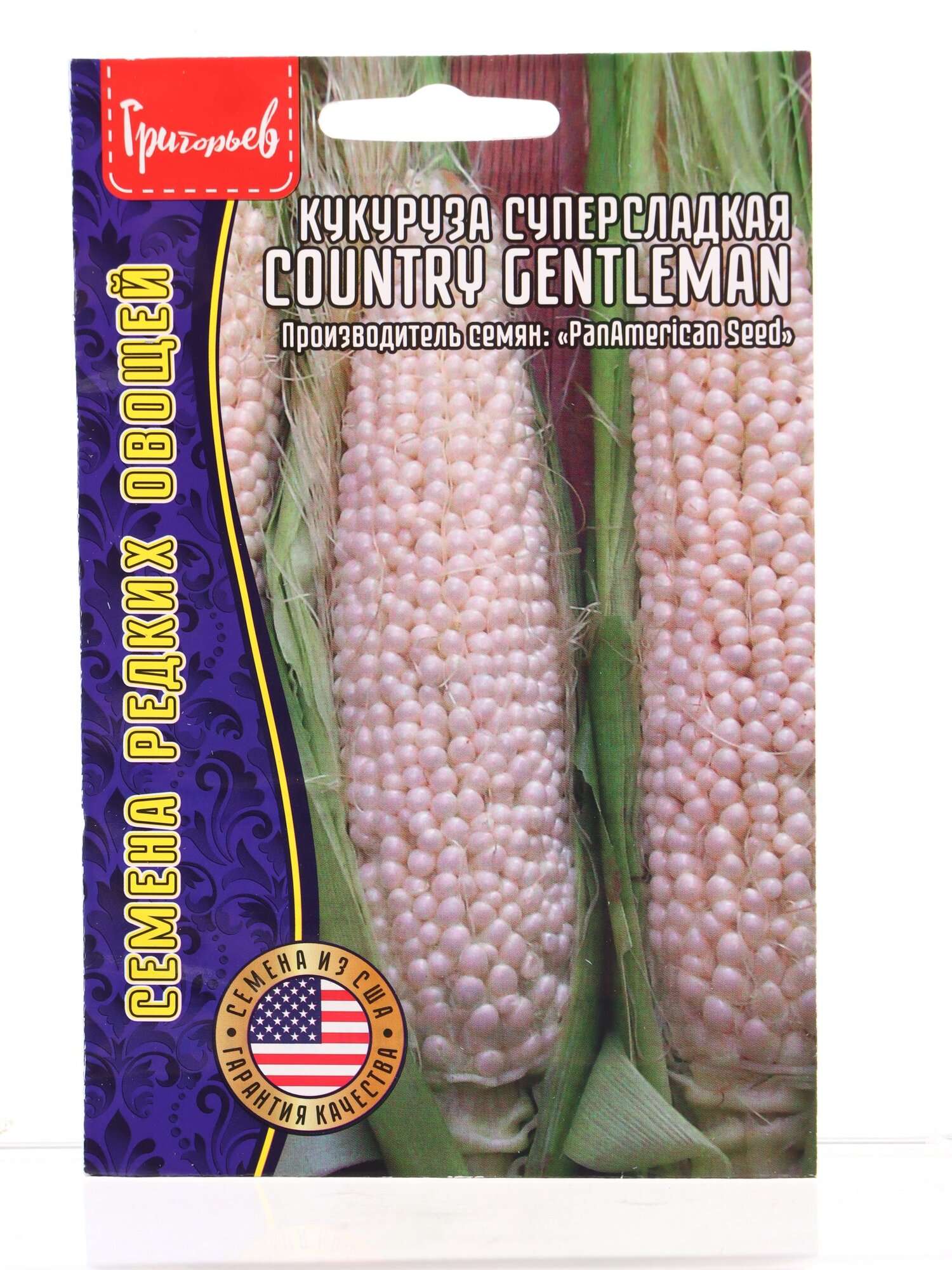 Семена Кукуруза Country Gentleman суперсладкая (США) 10шт. 12.29 г. 10967325
