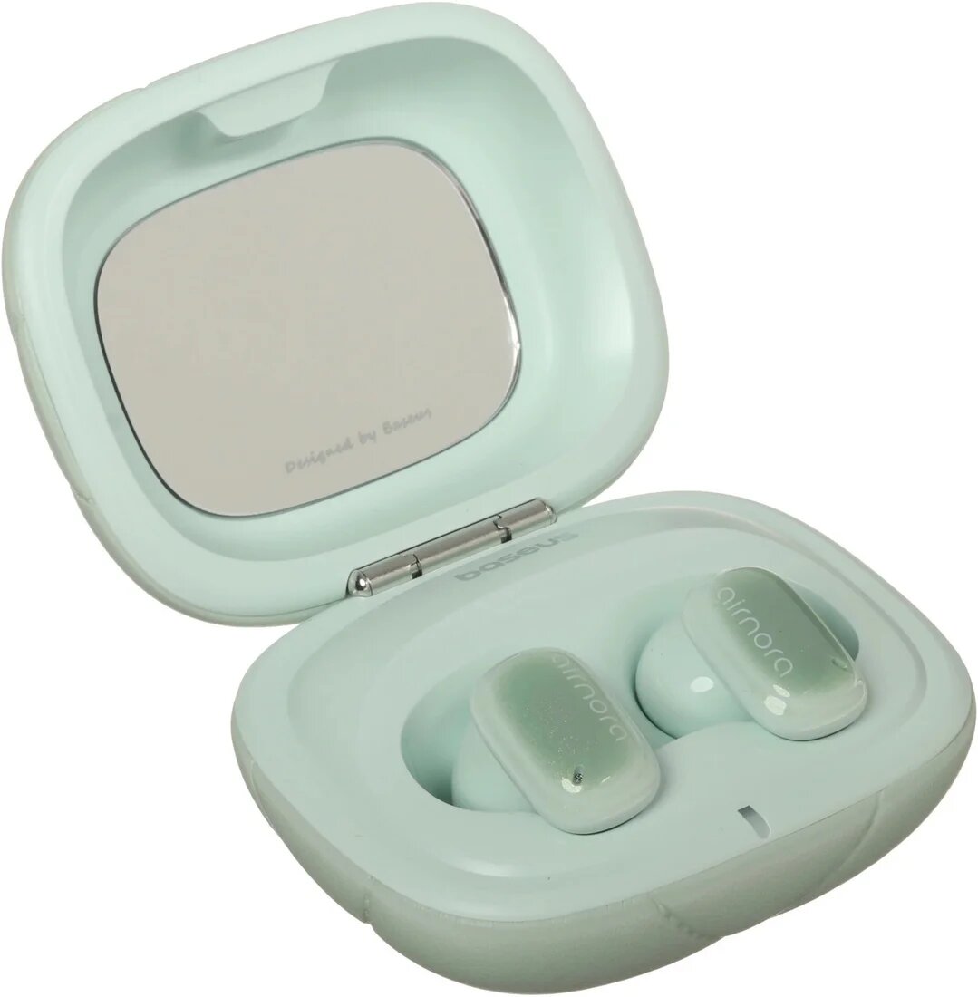 Наушники Baseus Airnora 3, беспроводные, шумоподавление, зеленые
