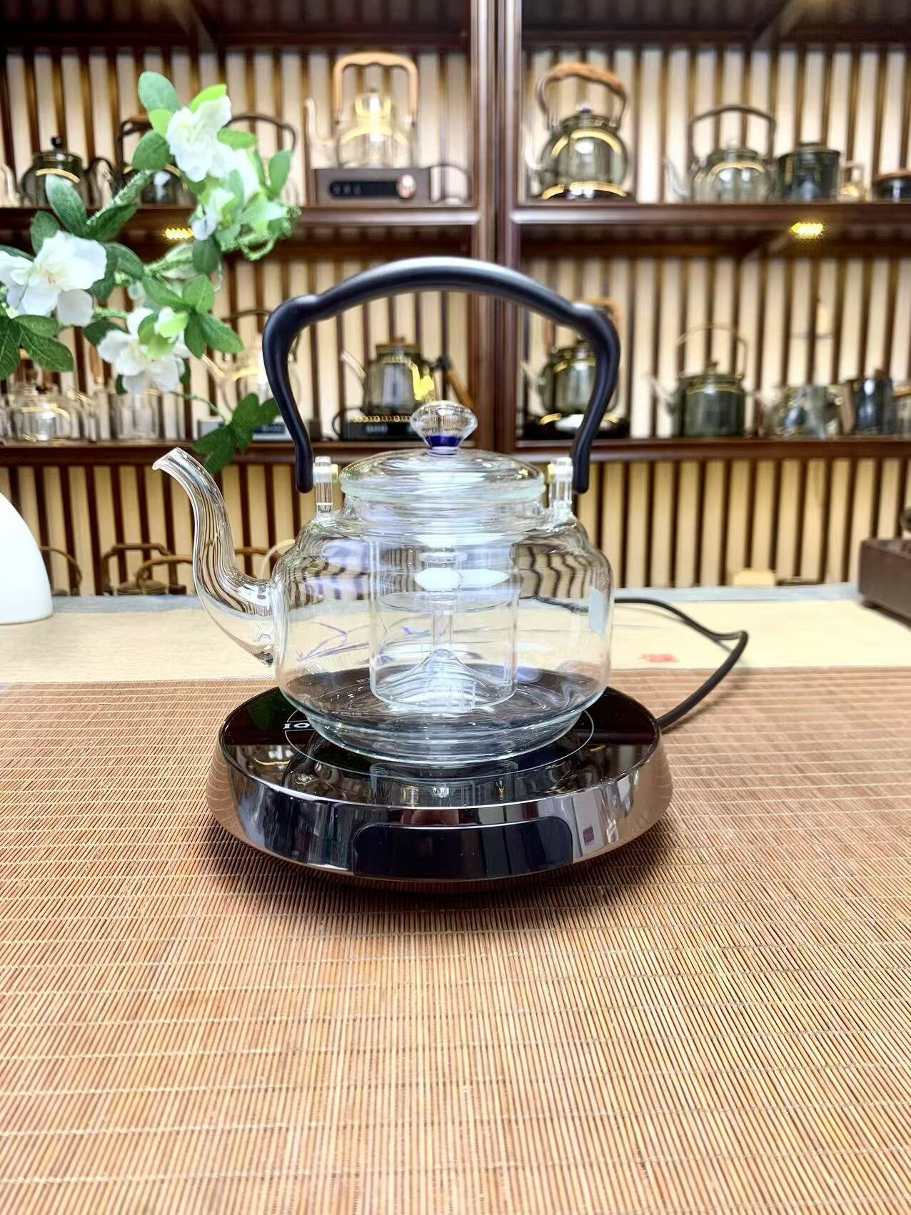 Горячая распродажаЭлектрическая керамическая плита Emma Shi T7 высокой мощности, домашняя, маленькая, умная, с таймером, настольная чайная плита