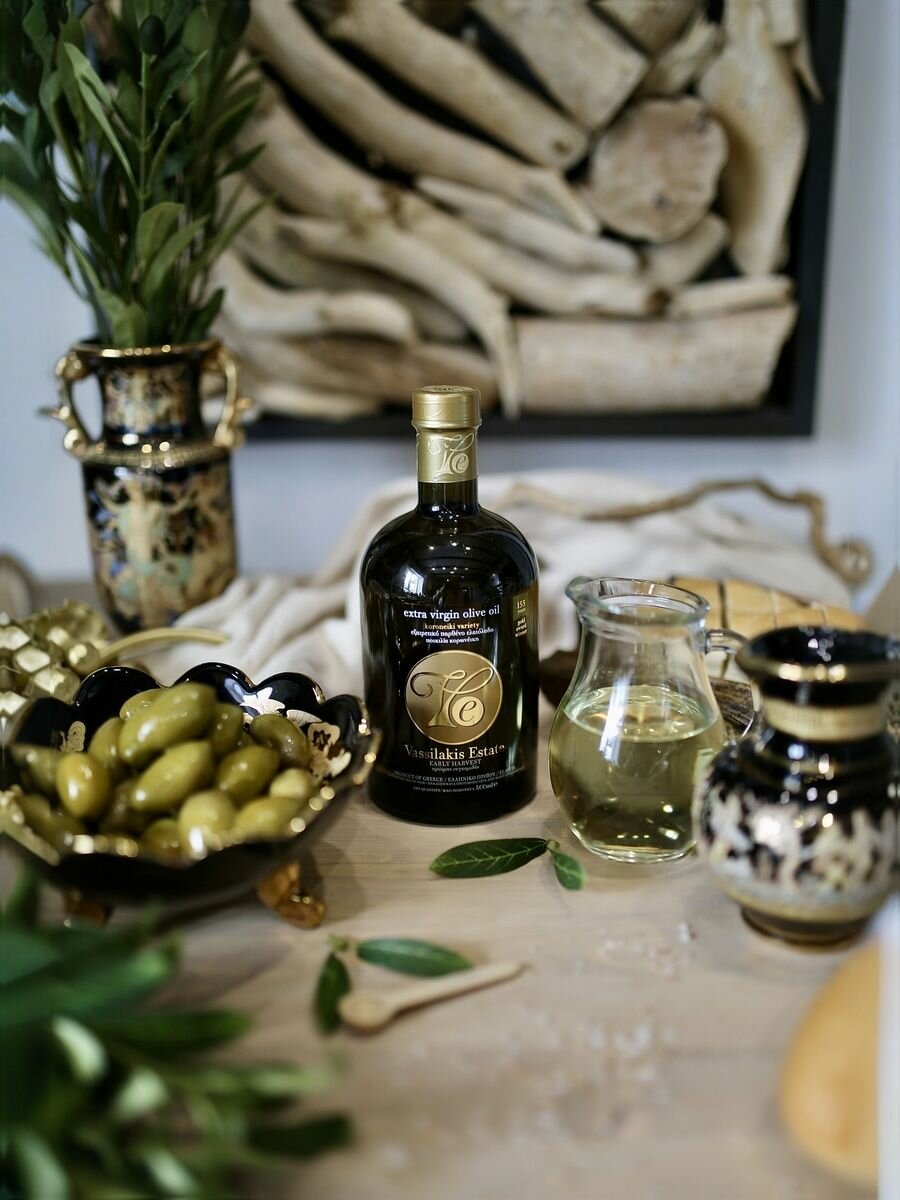Оливковое масло Vassilakis Estate Extra Virgin 0.1-0.3% кислотность, 0,5л, лимитированная серия Греция