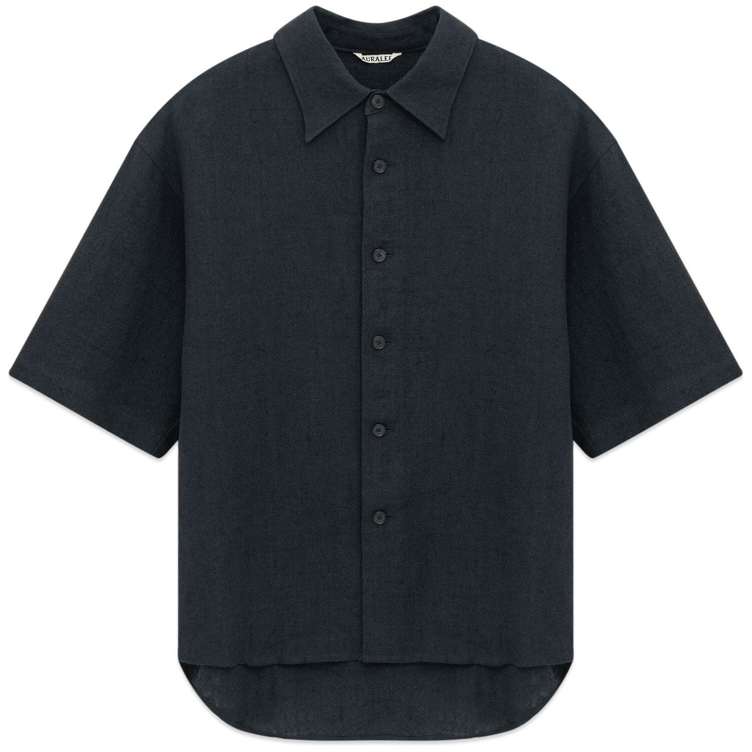 Рубашка РУБАШКА AURALEE LINEN SILK TWEED HALF SLEEVED SHIRT