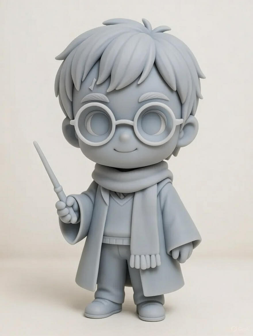 Harry Potter Figure Большая 3D Harry Potter Гарри Поттер модель